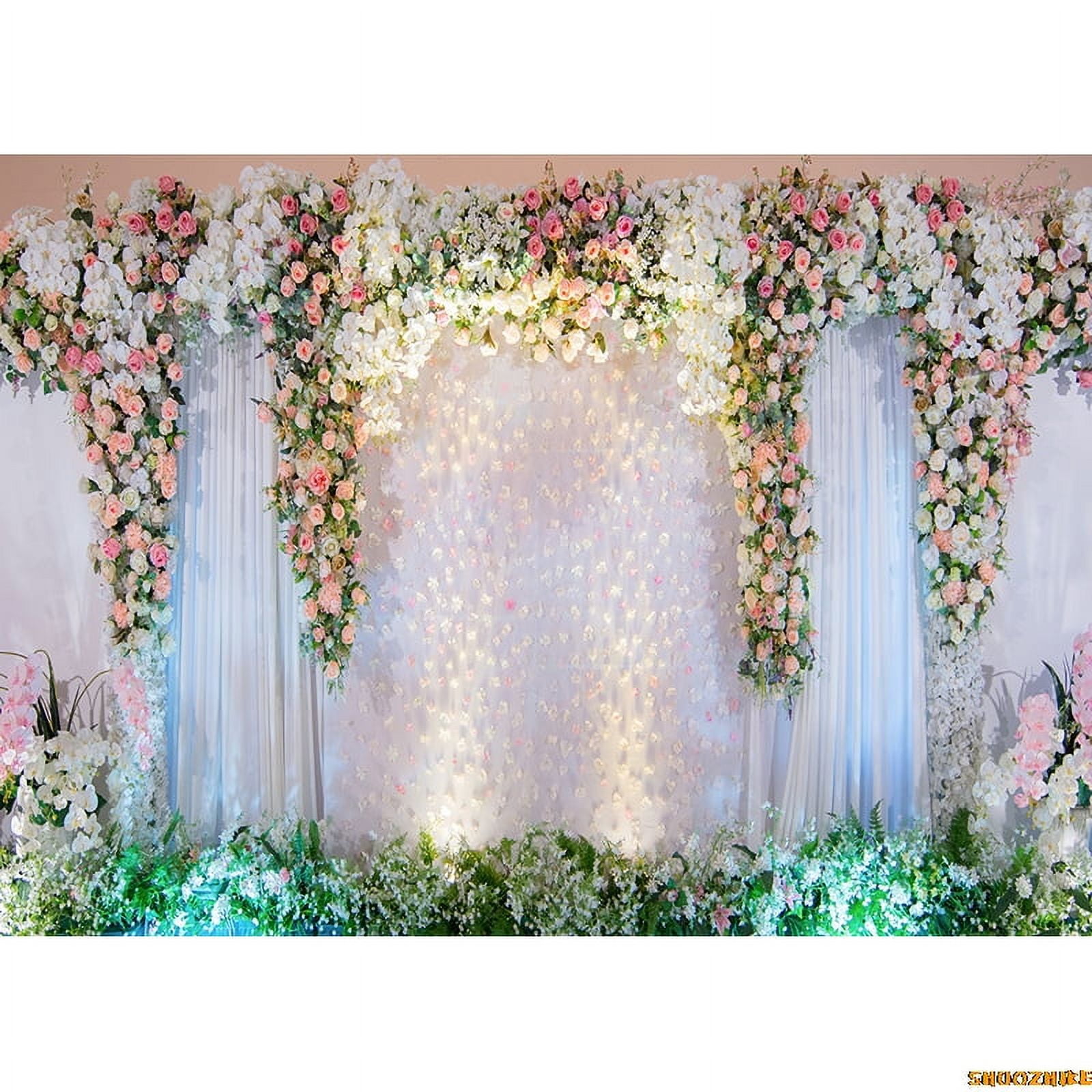 Wedding Sce Arch Flower Photography Backdrops Props Flora Curtain ...