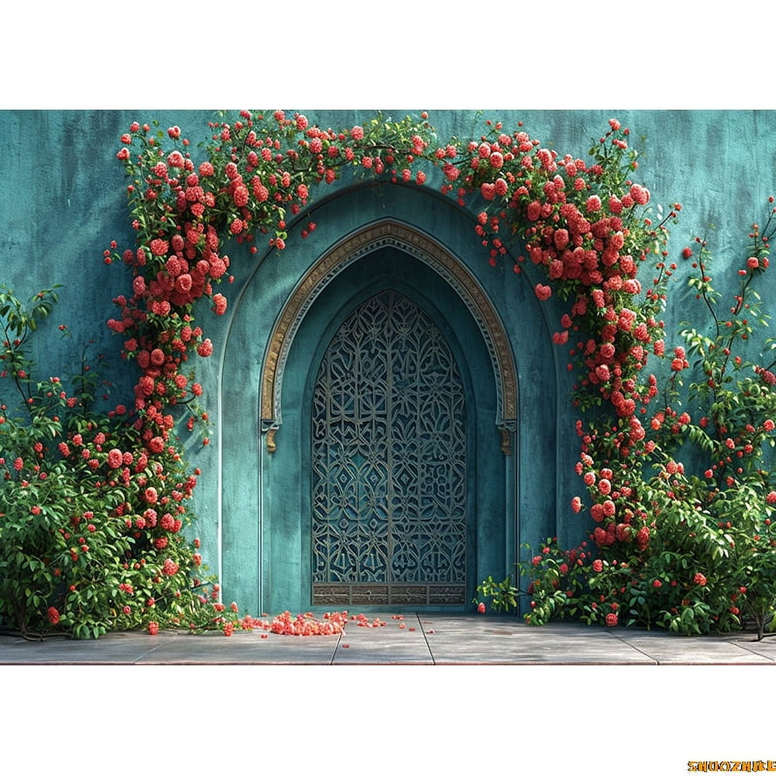 Wedding Sce Arch Flower Photography Backdrops Props Flora Curtain ...