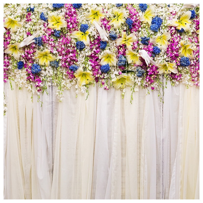 Wedding Scene Arch Flower Photography Backdrops Props Flora Curtain ...