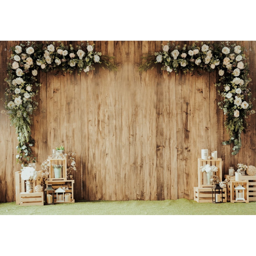 Wedding Scene Backdrop For Photography Floral Flower Wall Photocall ...