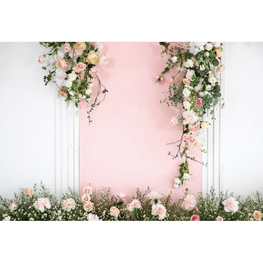 Wedding Scene Backdrop For Photography Floral Flower Wall Photocall ...