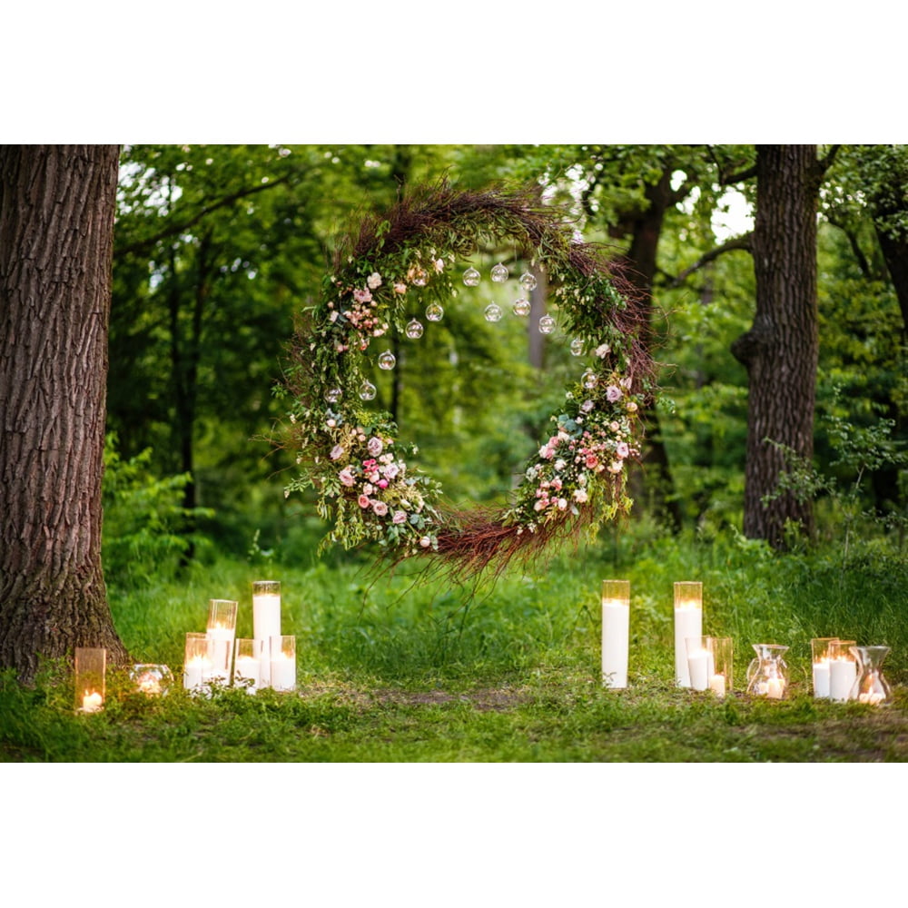 Wedding Scene Backdrop For Photography Floral Flower Wall Photocall ...