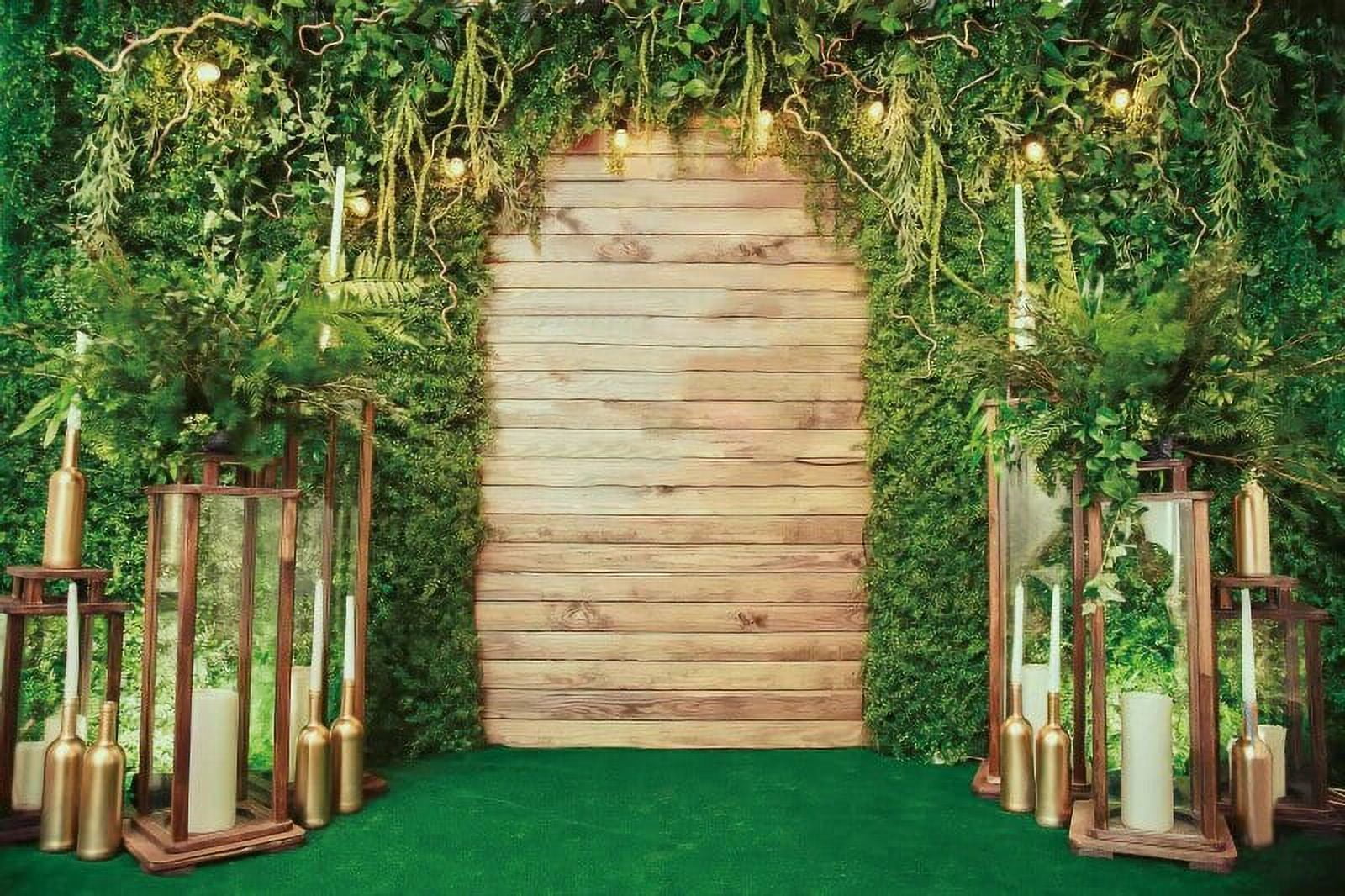 Wedding Scene Backdrop Mr & Mrs Bridal Shower Reception Flower Wall ...