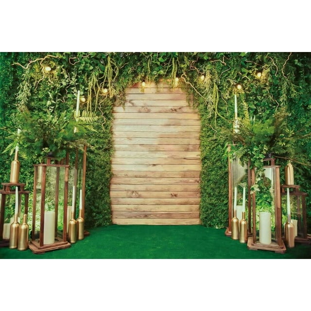 Wedding Scene Backdrop Mr & Mrs Bridal Shower Reception Flower Wall ...
