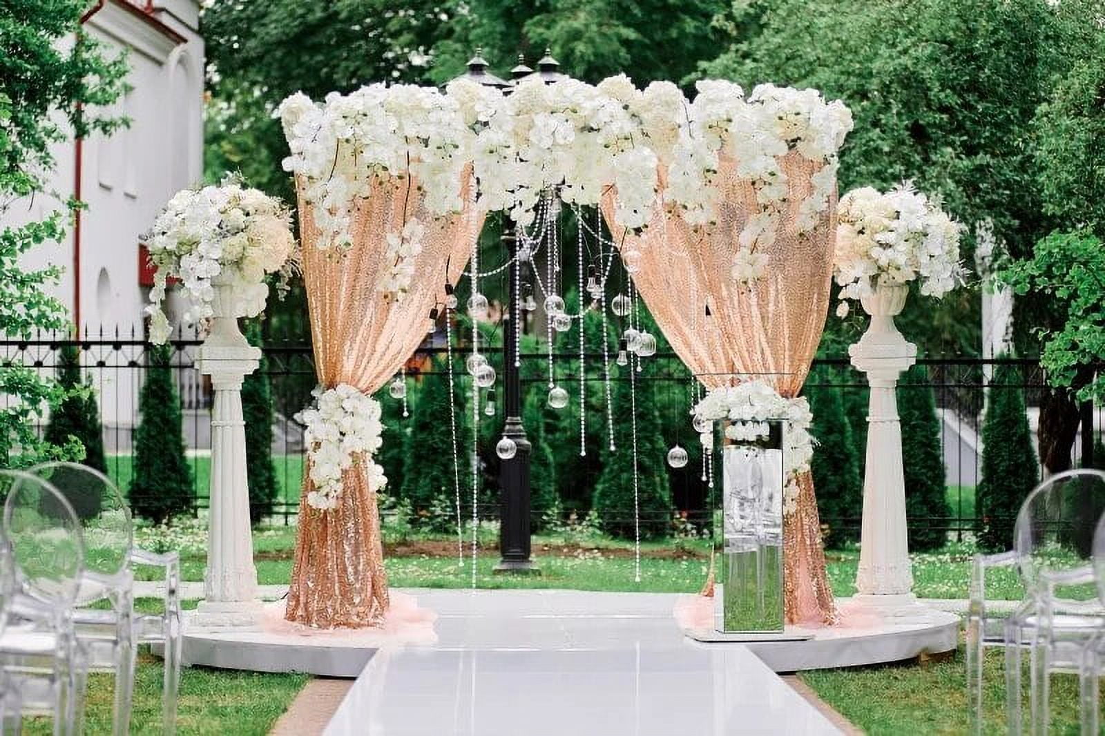 Wedding Scene Backdrop Mr & Mrs Bridal Shower Reception Flower Wall ...