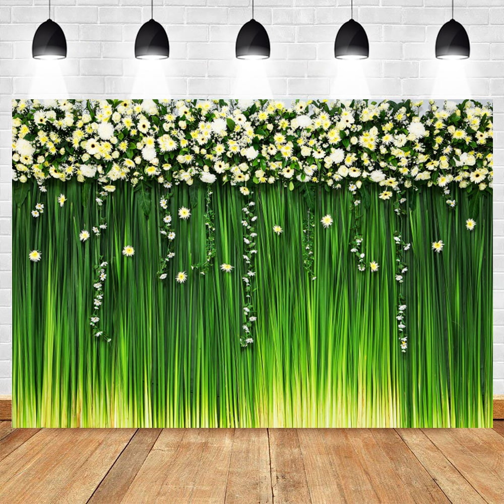 Wedding Scene Floral Flower Wall Backdrop for Photography Bridal Shower ...