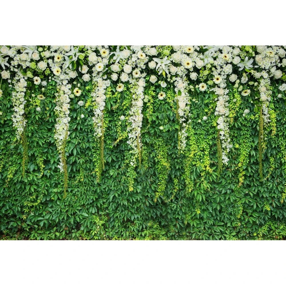 Wedding Scene Photography Backdrop Flowers Wall Floral Bridal Shower ...