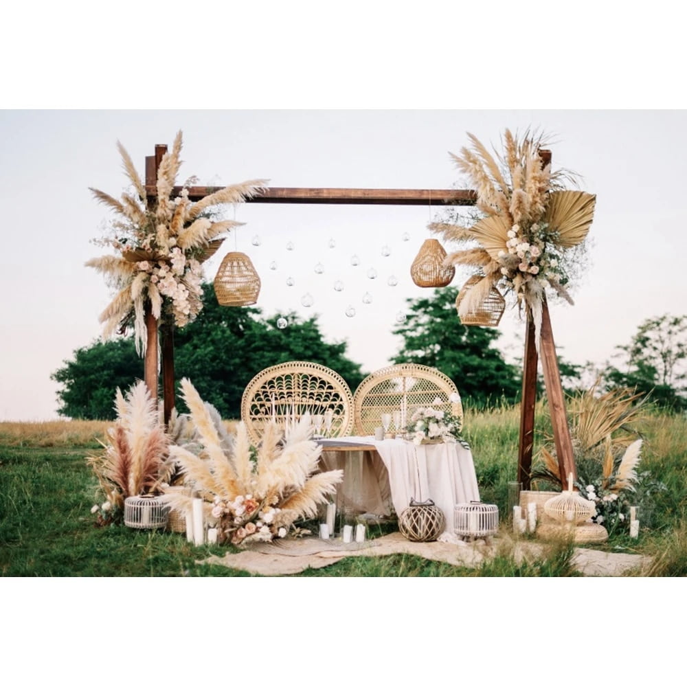 Wedding Scene Photography Backdrop Flowers Wall Floral Bridal Shower ...