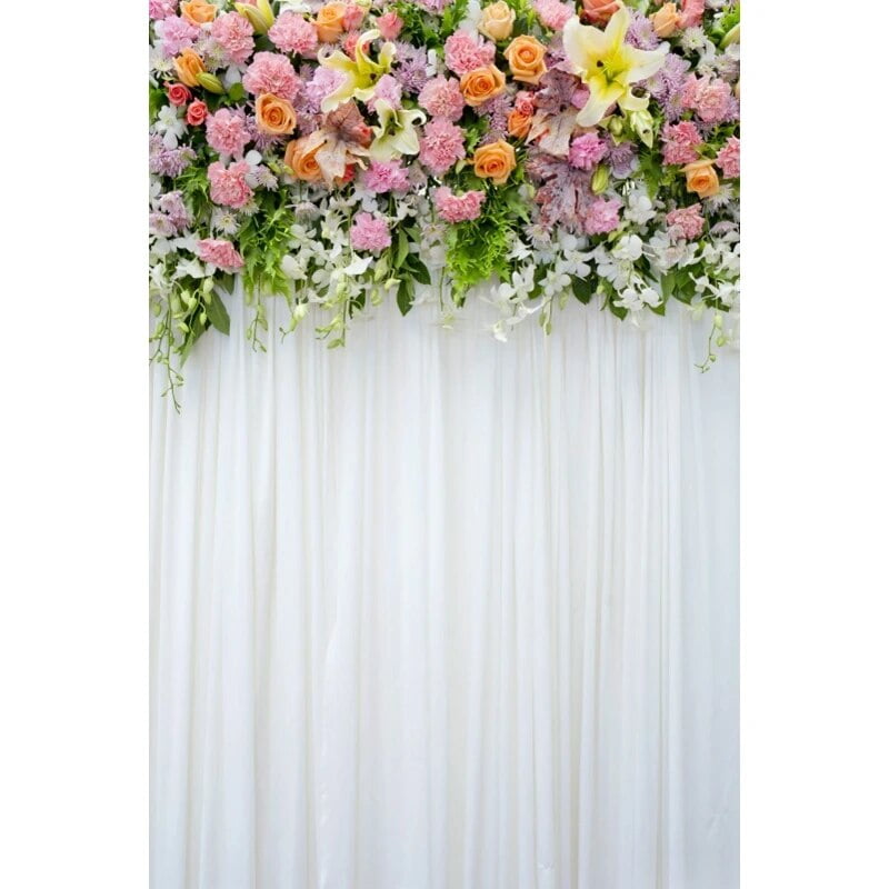 Wedding Scenes Backdrop for Photography Marriage Flower Green Grass ...