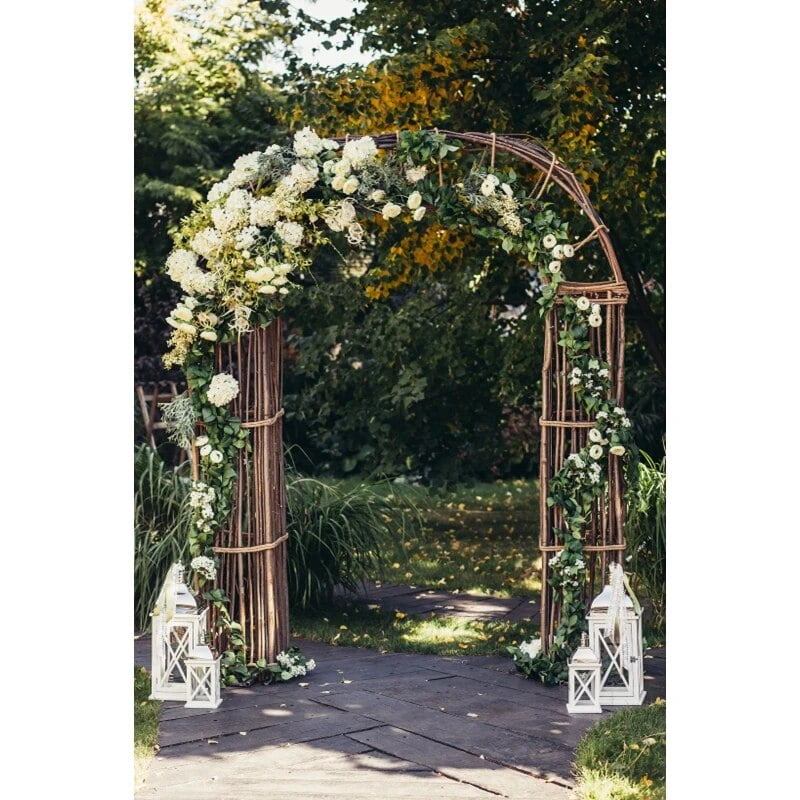 Wedding Scenes Backdrop for Photography Marriage Flower Green Grass ...