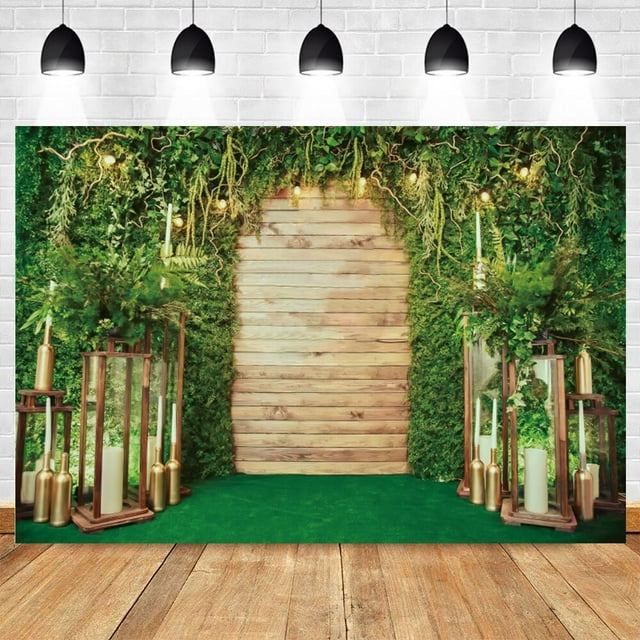 Wedding Scenes Floral Photography Backdrop Bridal Shower Ceremony Baby ...