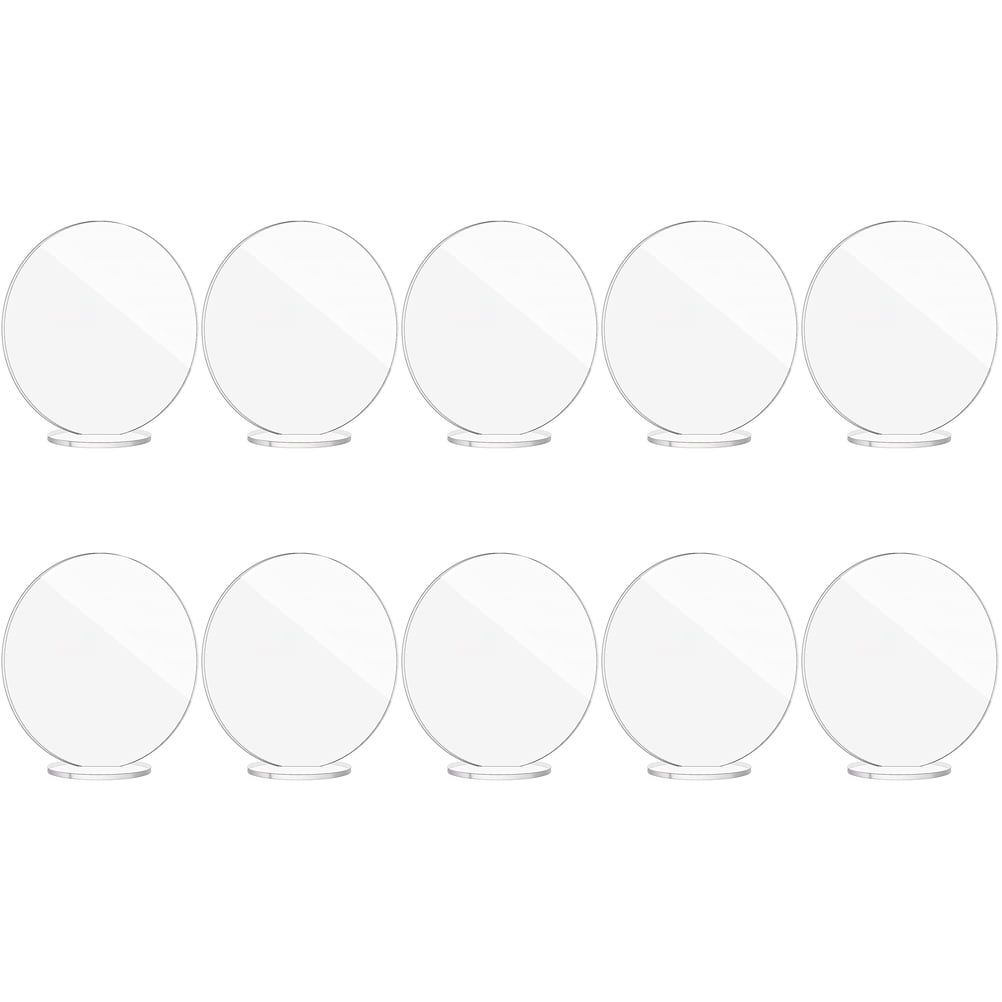 Wedding Seating Cards 10 Pcs Transparent Blank Arched Square Bottom ...