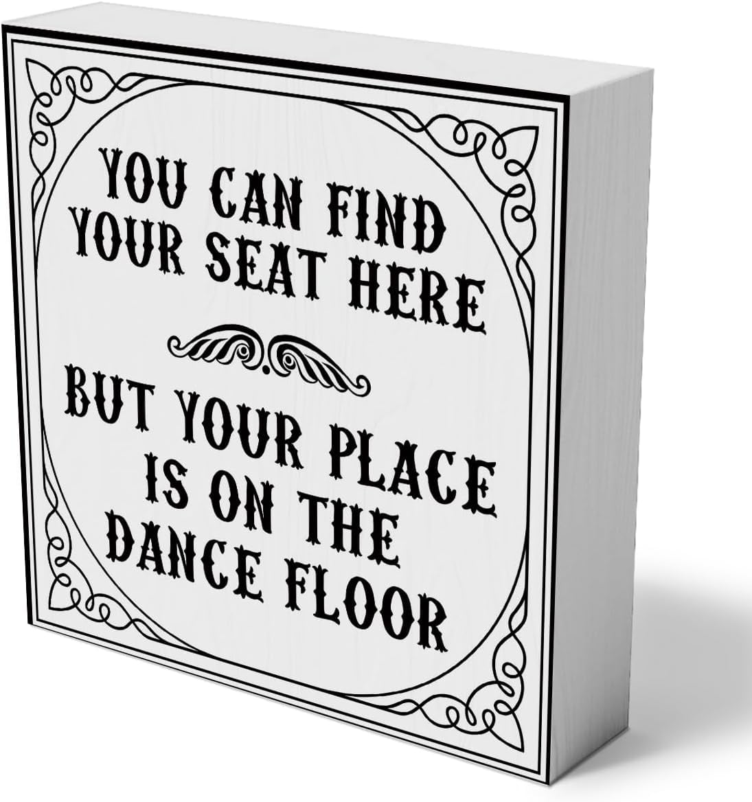 Wedding Seating Wooden Box Sign Home Wedding Wall Decor 7x7 inch Rustic ...