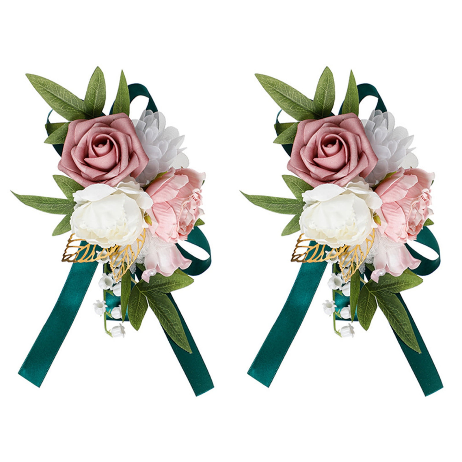 Wedding Shoulder Corsage Set of 2 Handmade Artificial Flower for ...