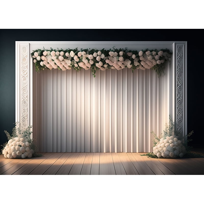 Wedding Stage Anniversary Ceremony Red Light Photography Backdrops ...
