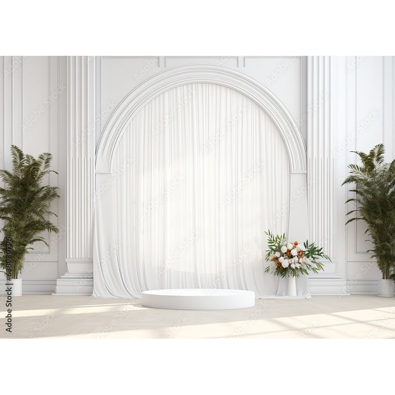 Wedding Stage Photography Backdrops Aesthetic Luxury Flower ration ...