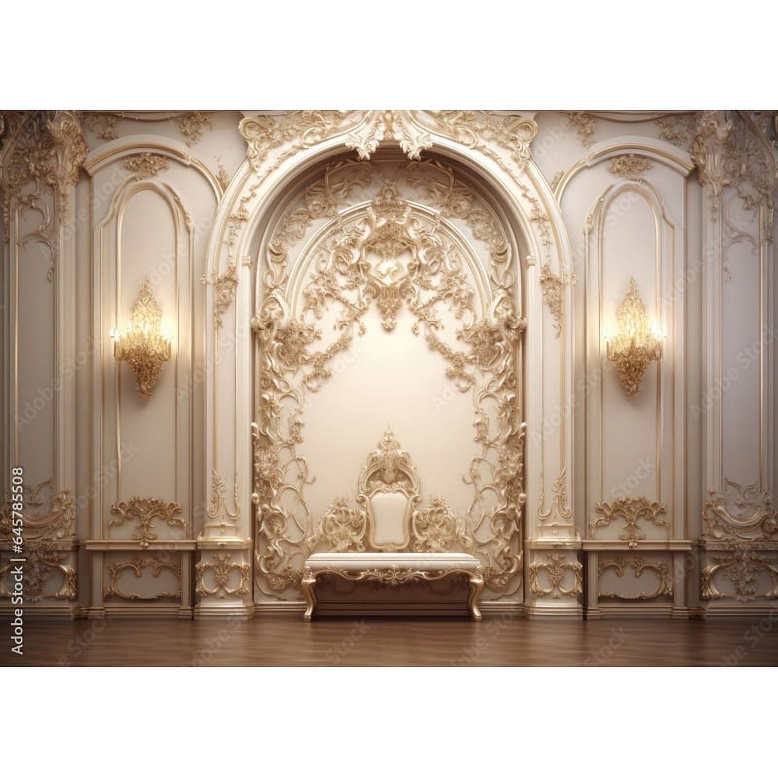 Wedding Stage Photography Backdrops Aesthetic Luxury Flower ration ...