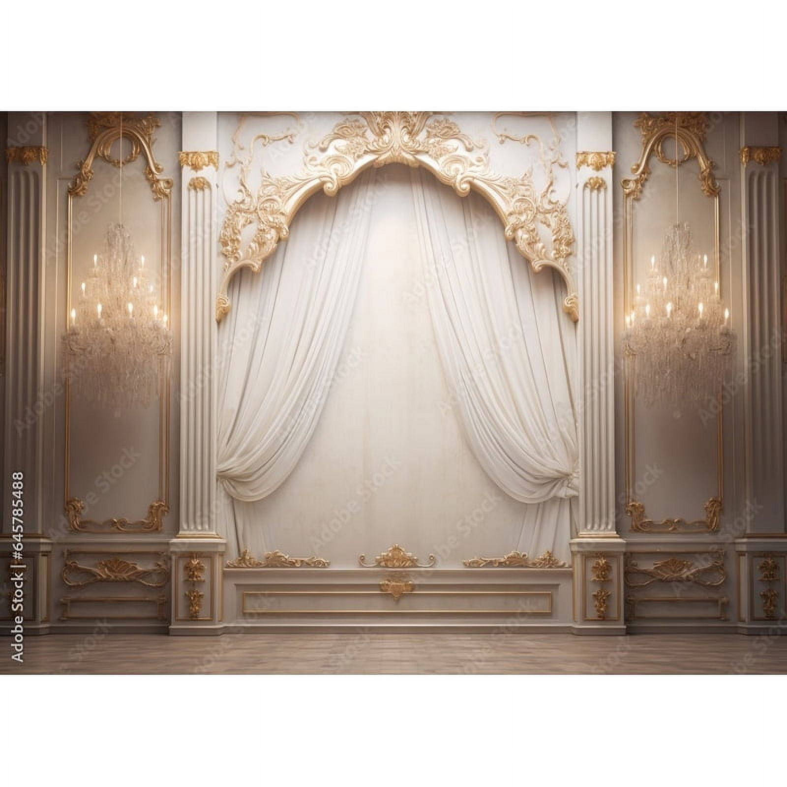 Wedding Stage Photography Backdrops Aesthetic Luxury Flower ration ...