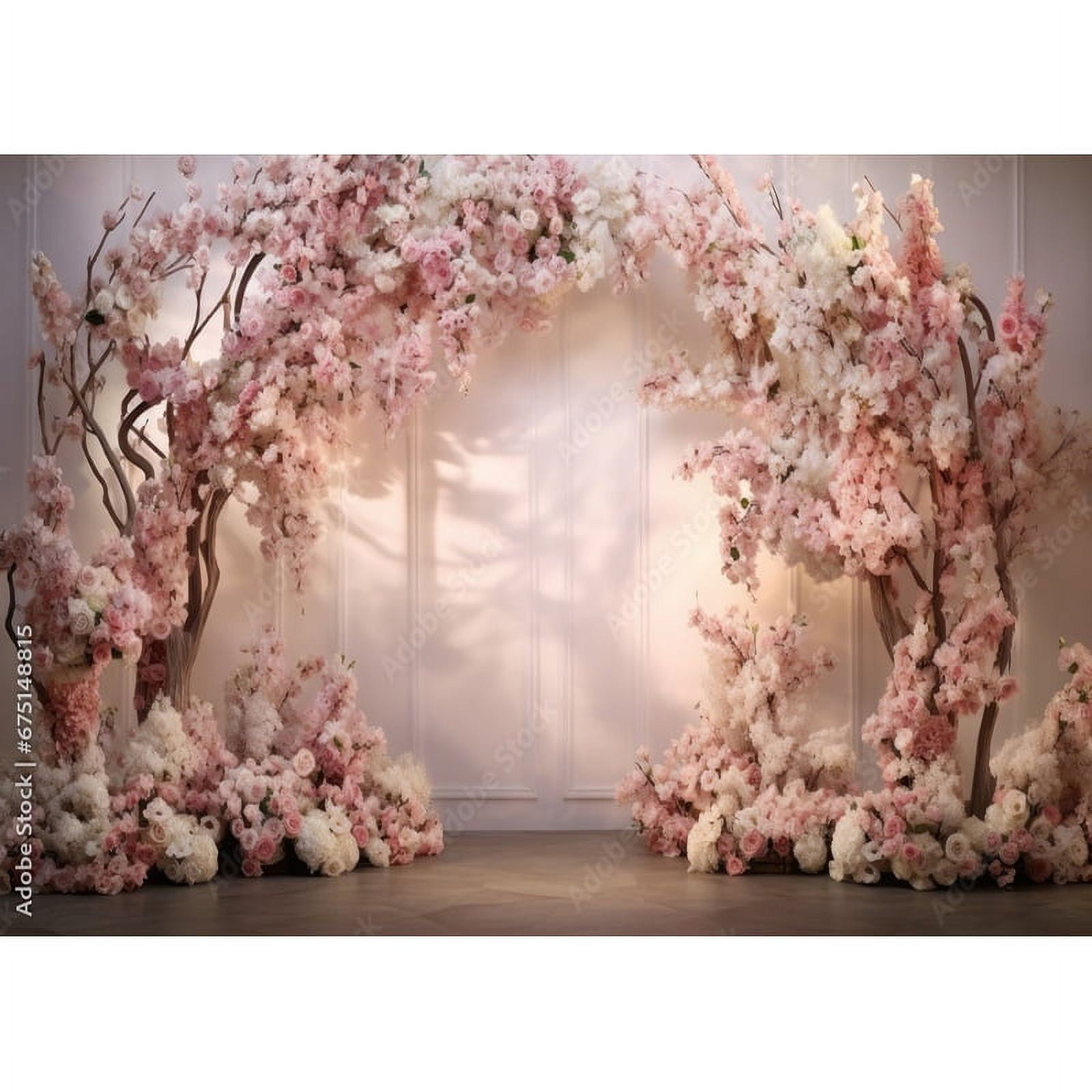 Wedding Stage Photography Backdrops Aesthetic Luxury Flower ration ...