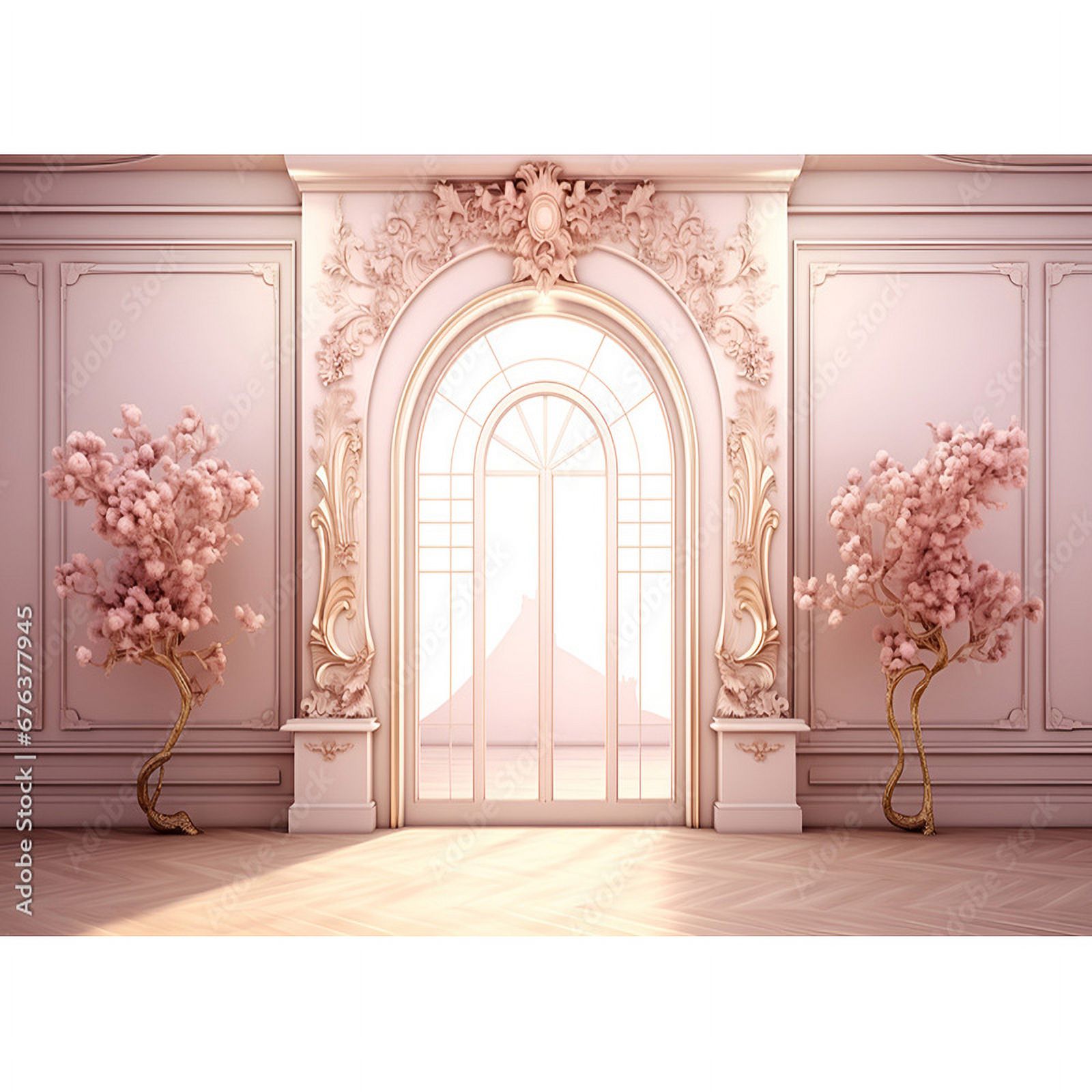 Wedding Stage Photography Backdrops Aesthetic Luxury Flower ration ...