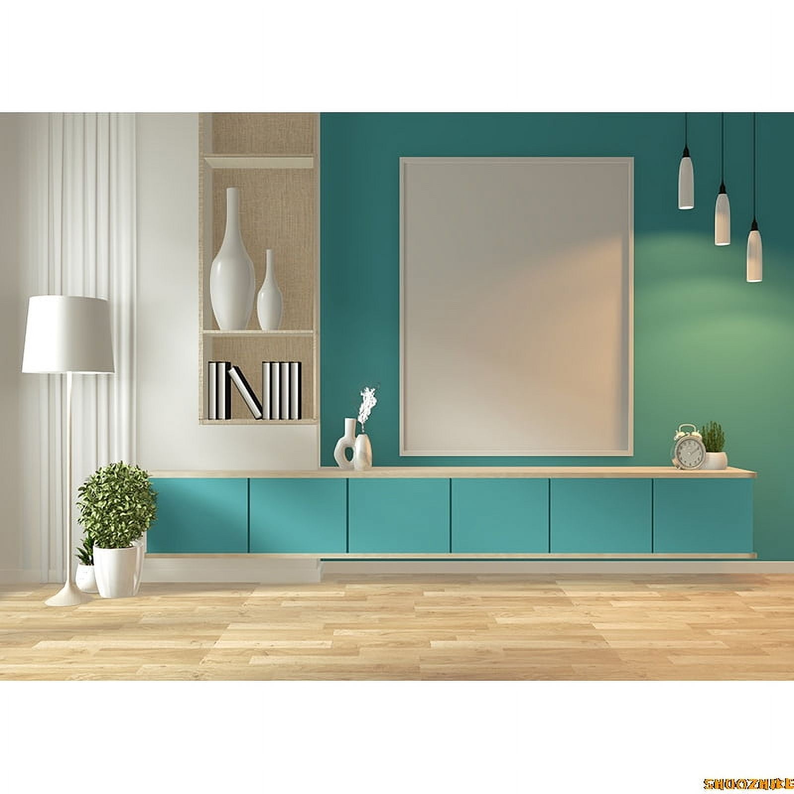 Wedding Stage With Floral Arch Photography Backdrops Props Empty Room ...