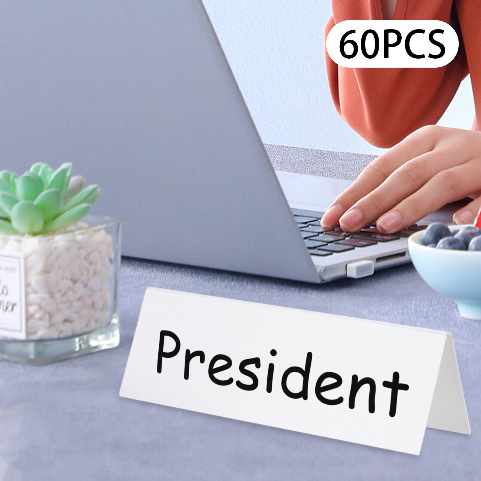 Wedding Table Number Place Cards Blank Tent Name Placement Cards 60Pcs ...