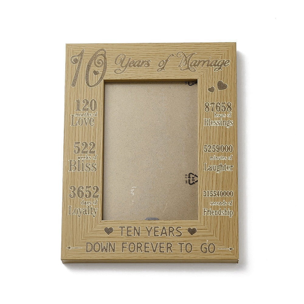 Wedding Theme Rectangle with Word Wooden Photo Frames with PVC Clear ...
