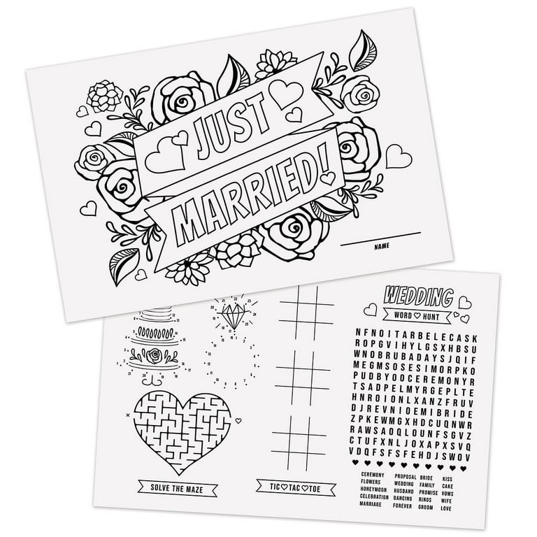 weddind coloring pages