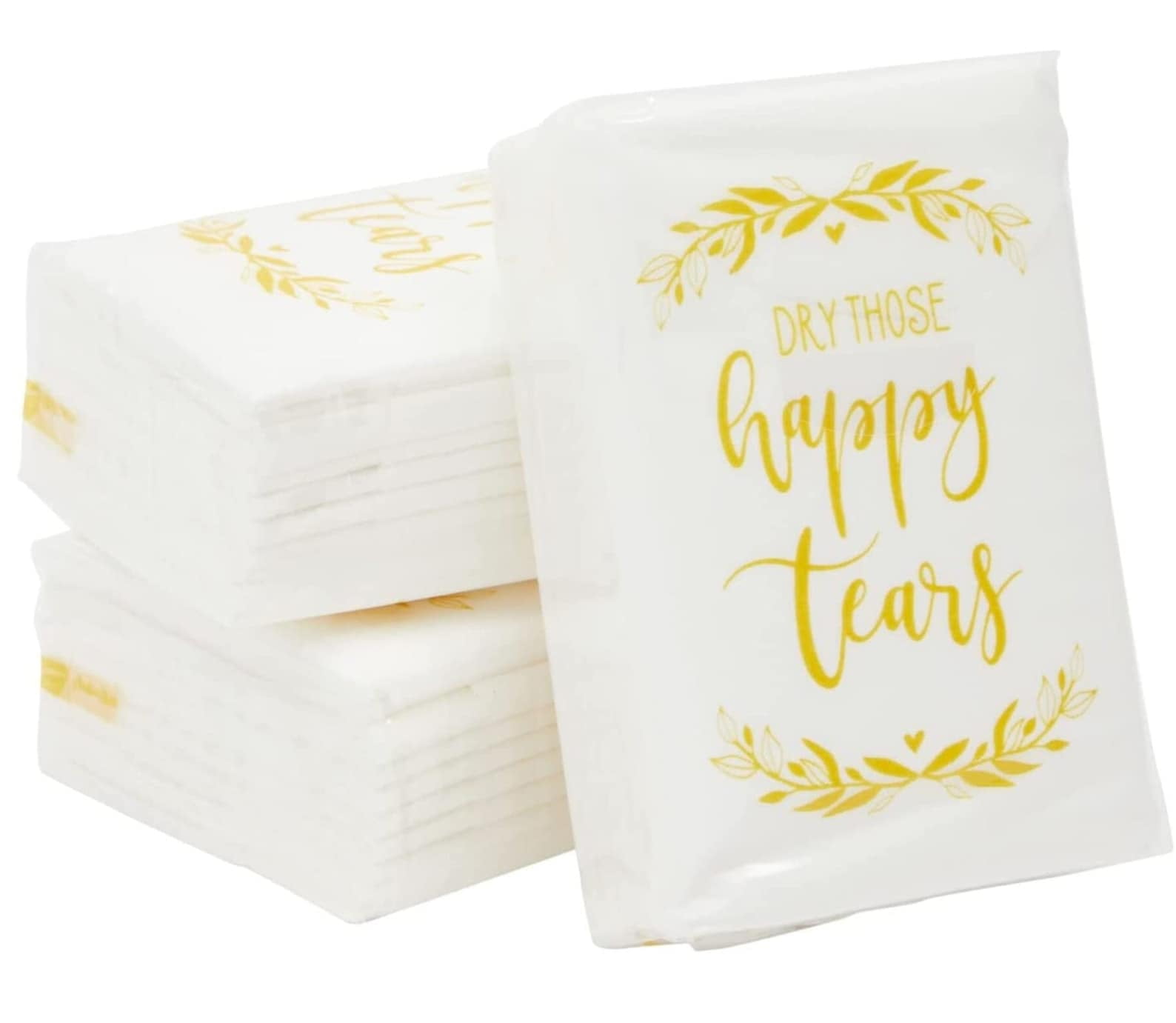 Wedding Tissues Packs for Guests Dry Those Happy Tears Pocket Tissues ...