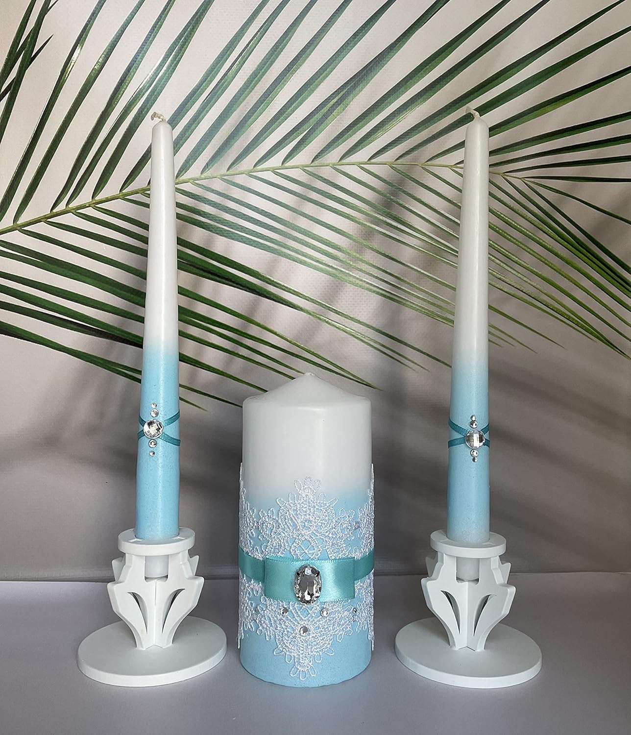 Wedding Unity Candle Set - Unity Set for Wedding Ceremony and Reception ...