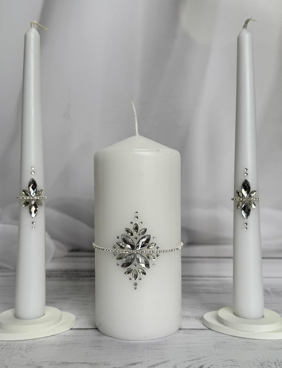 Wedding Unity Candle Set - Unity Set for Wedding Ceremony and Reception ...
