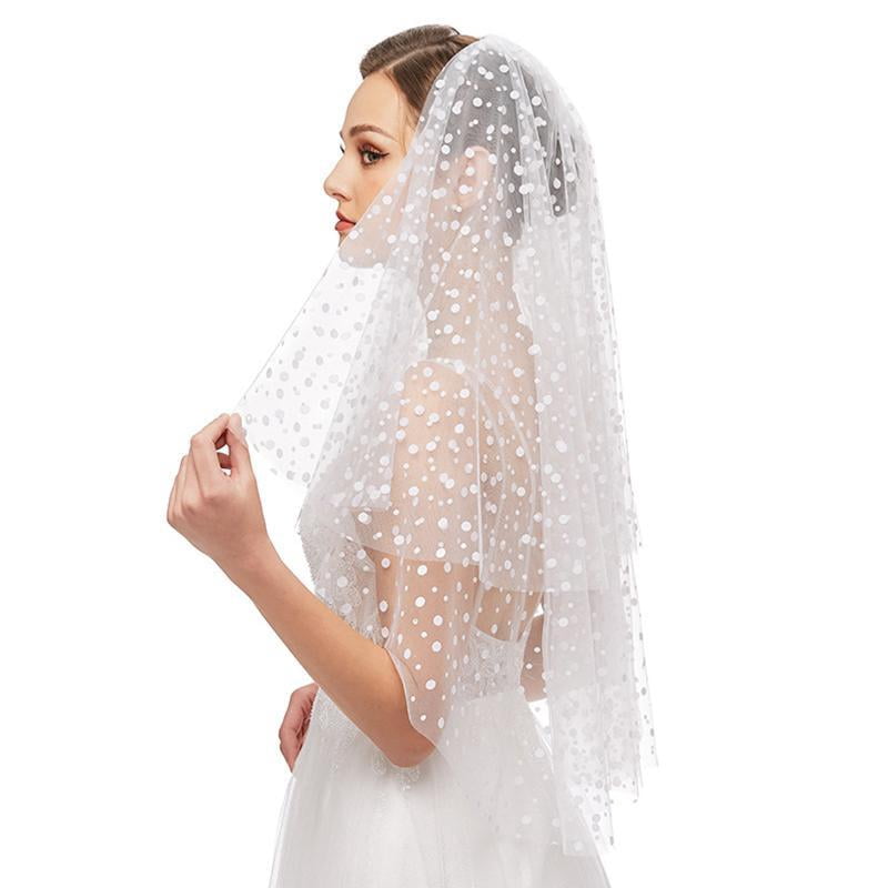 Wedding Veil With Comb for Wedding Hen Party Korean-style Bride's Veil ...