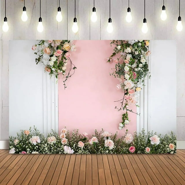 Wedding Wall Backdrop for Photography Bridal Shower Flowers Wall ...