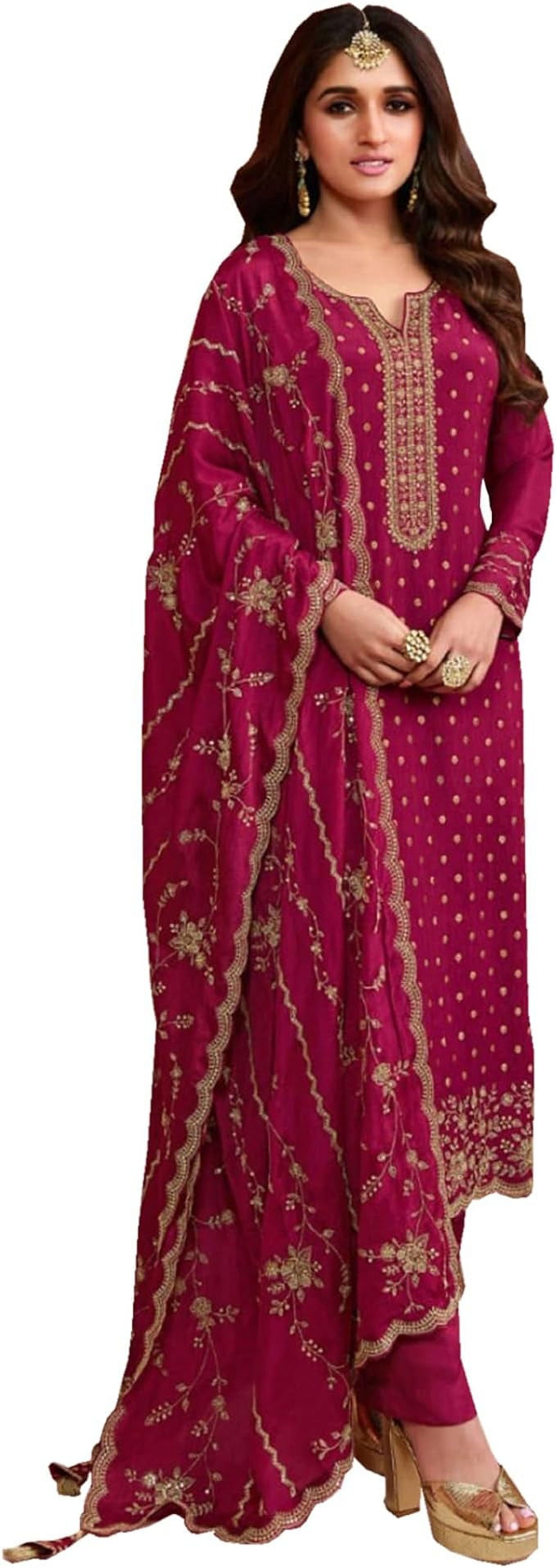 Wedding Wear Indian Designer Shalwar Kameez Suits Pakistani Trouser ...