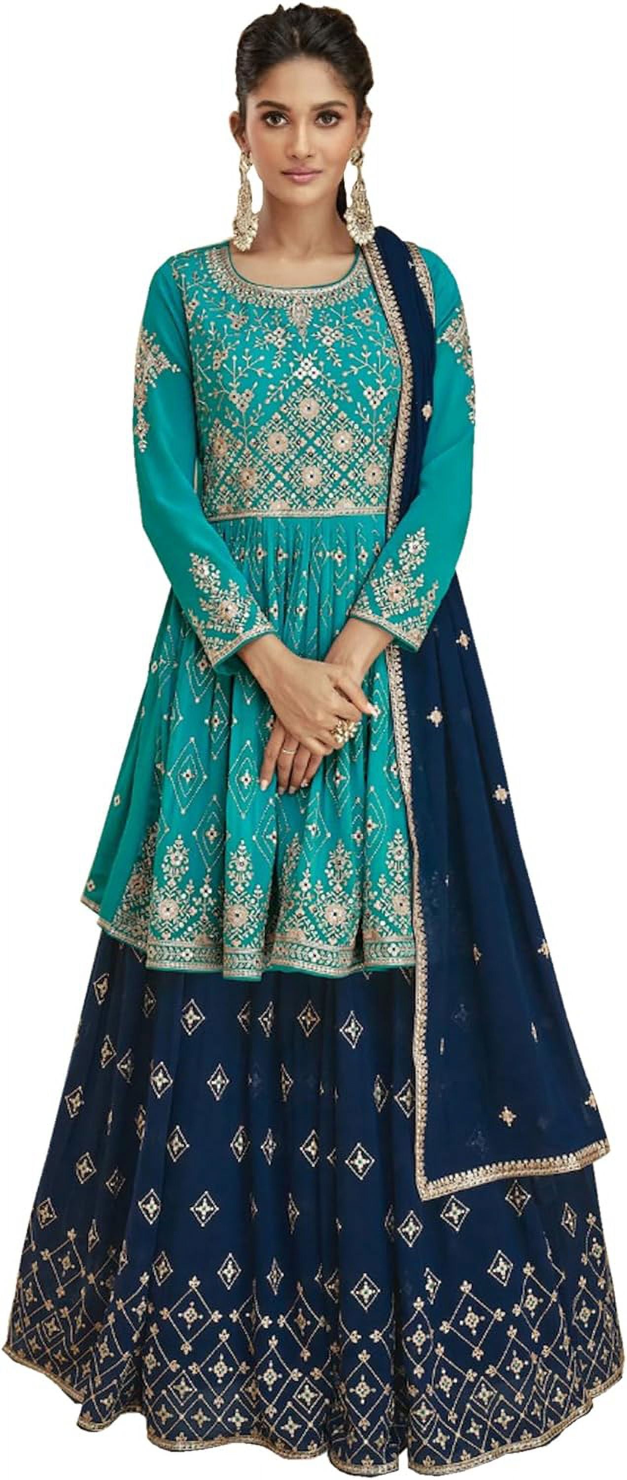 Wedding Wear Pakistani Indian Designer Sewn Shalwar Kameez Lengha Suits ...