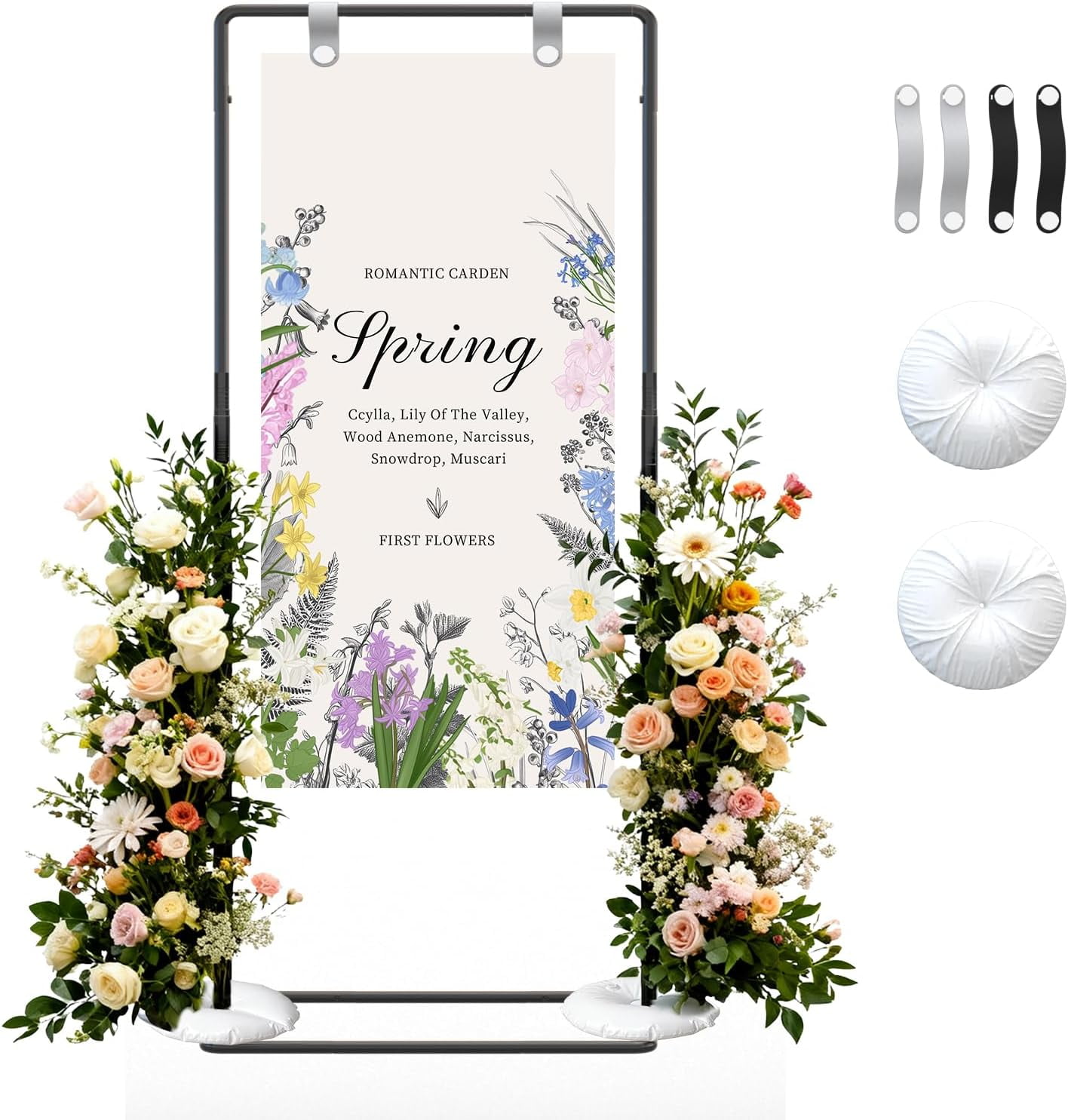 Wedding Welcome Sign Stand, Adjustable Welcome To Our Wedding Sign ...