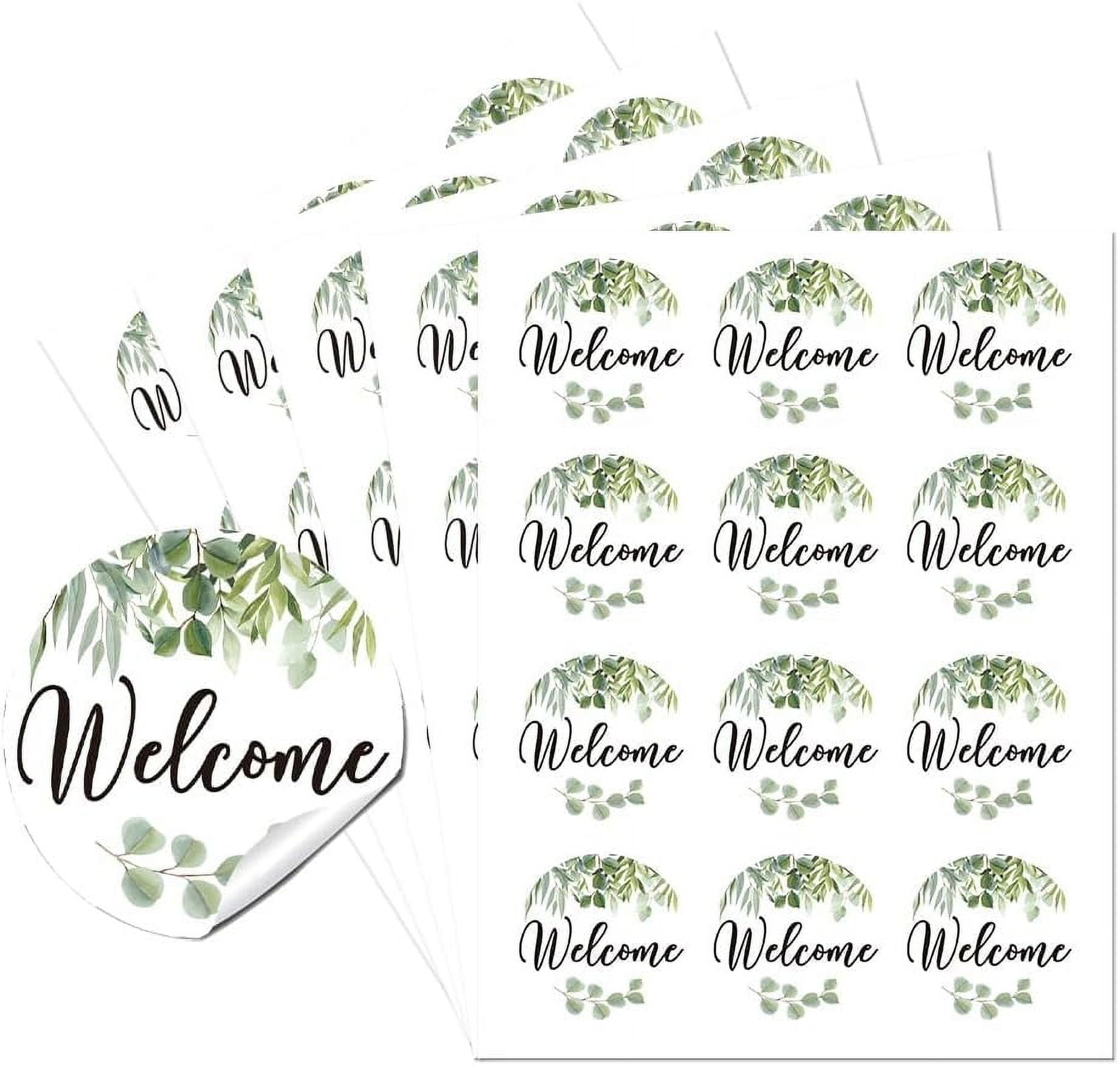Wedding Welcome Stickers 2" Self-Adhesive Wedding Party Circle Stickers ...