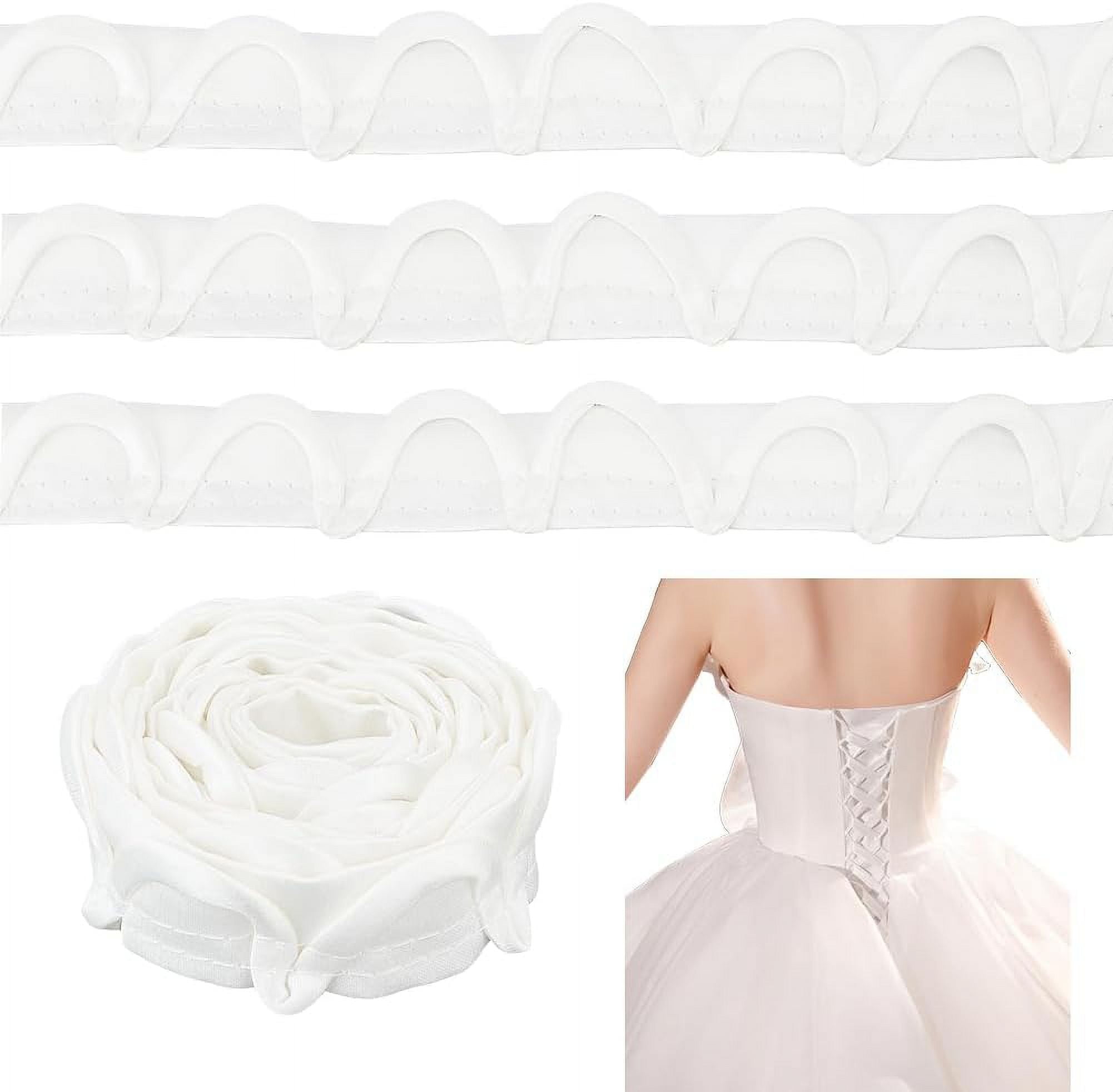 Wedding Zipper Replacement Adjustable Lace Up Dress Corset Back Kit ...