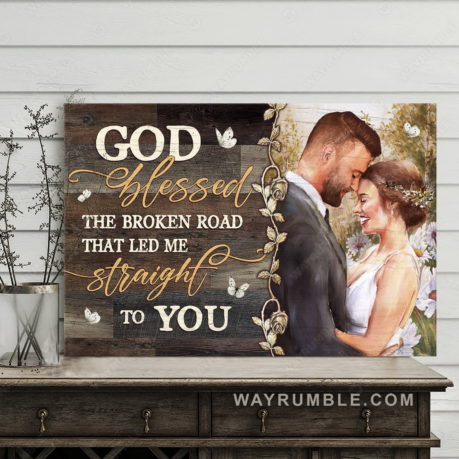 Wedding day, Cute couple, God blessed the broken road - Jesus Landscape ...