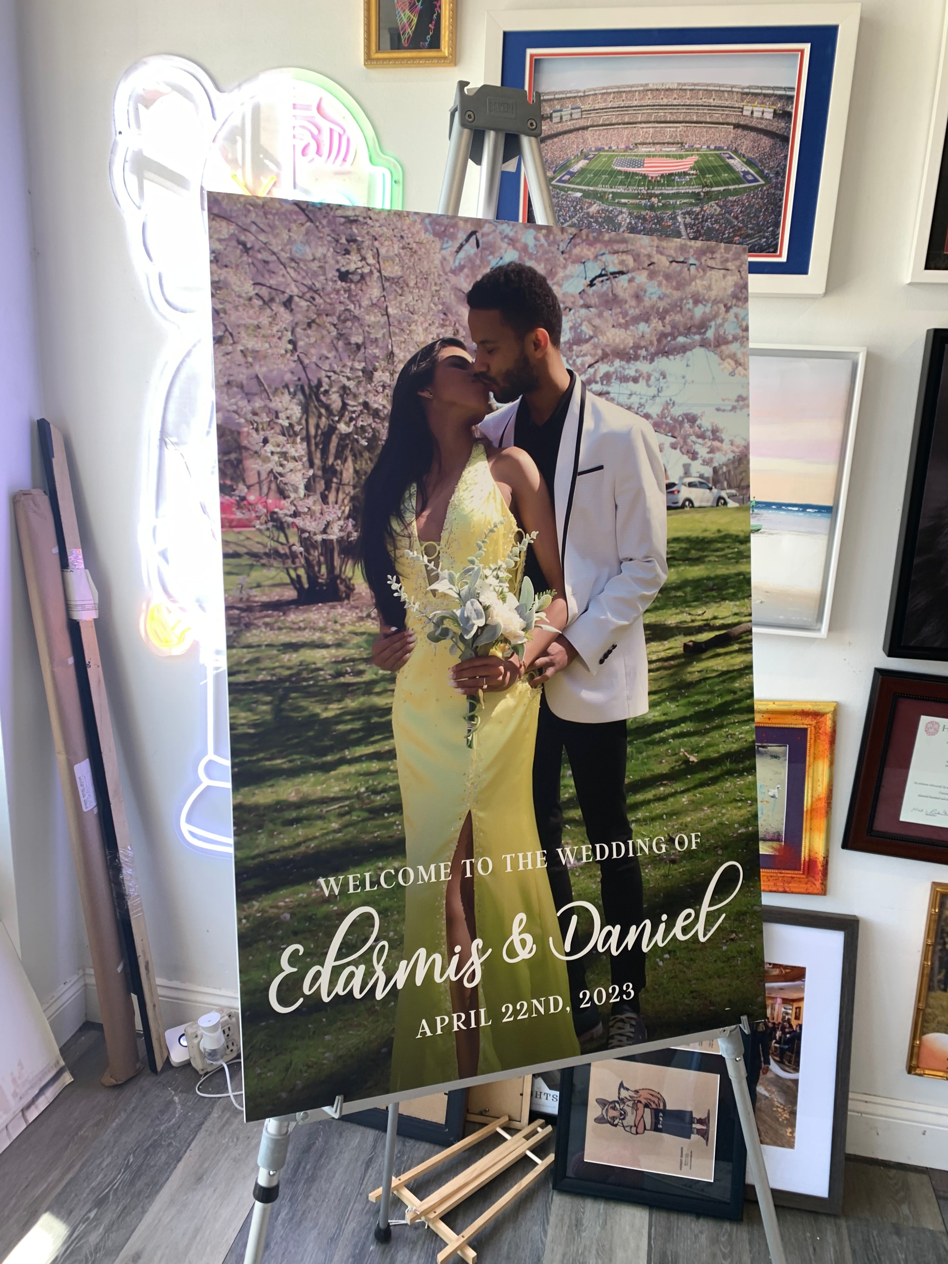 Wedding event Welcome sign 20x30 custom Custom - Walmart.com