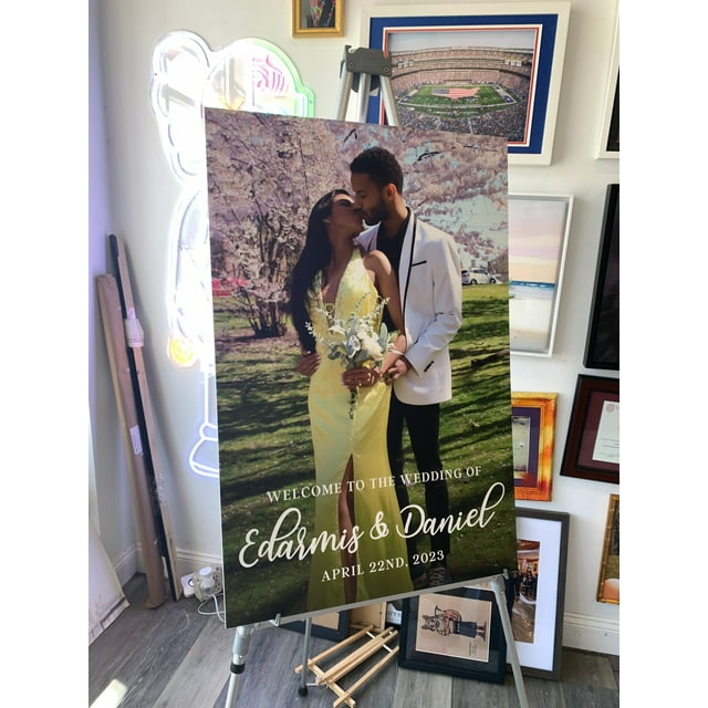 Wedding event Welcome sign 20x30 custom Custom - Walmart.com