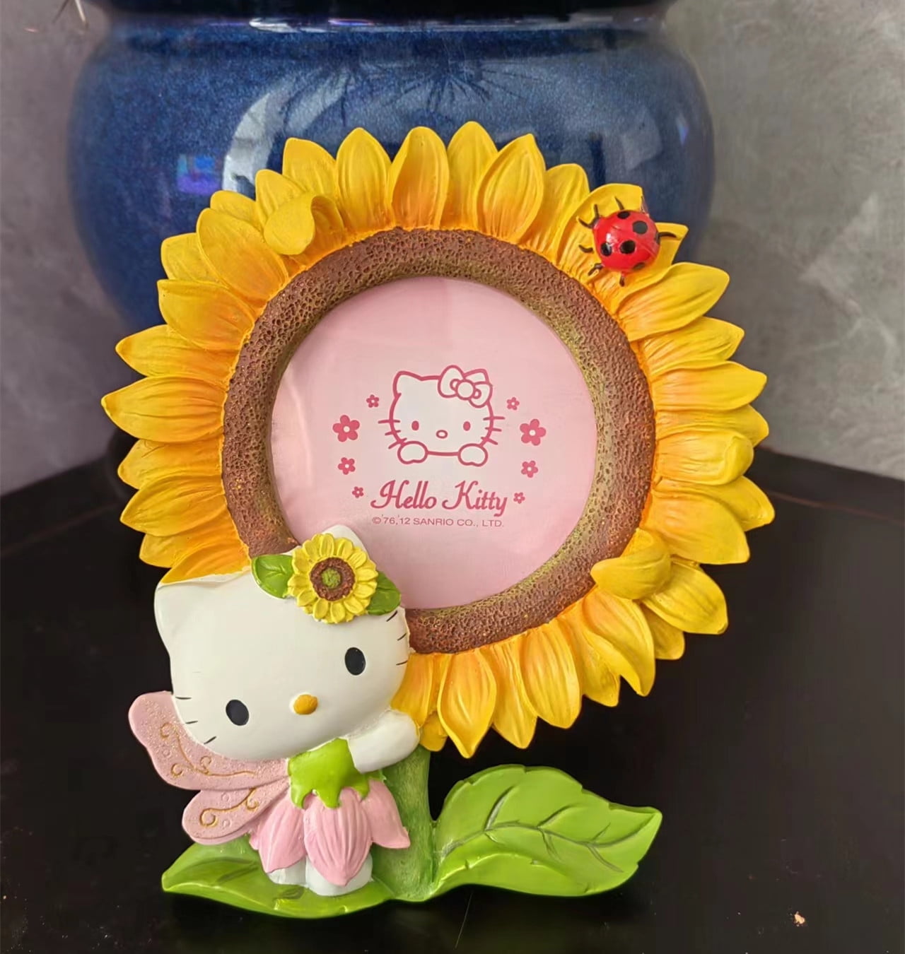 Wedding photo frame, Sanrio hello kitty cat cartoon sunflower resin ...