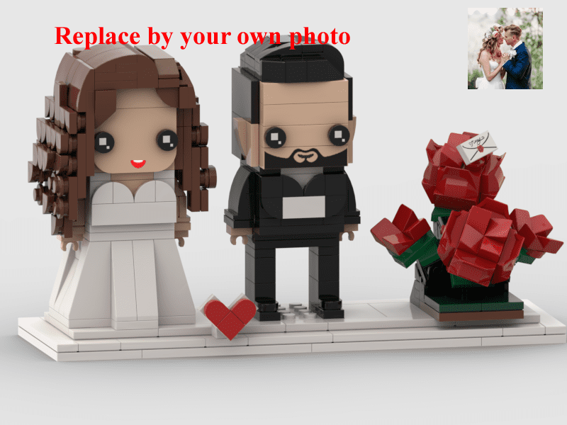 Wedding scene lover prosper photo made custom design brickheadz * MOC ...