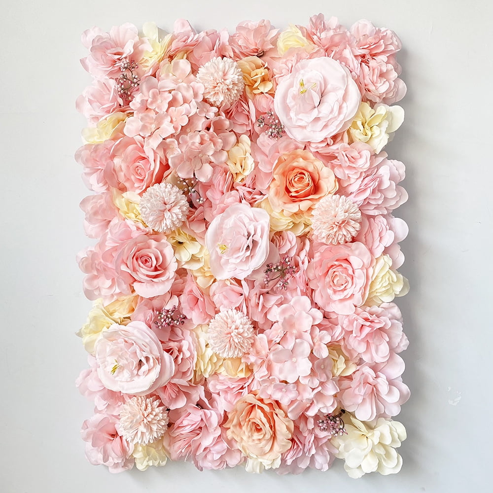 Wedding supplies artificial flower wall rose peony hydrangea silk ...