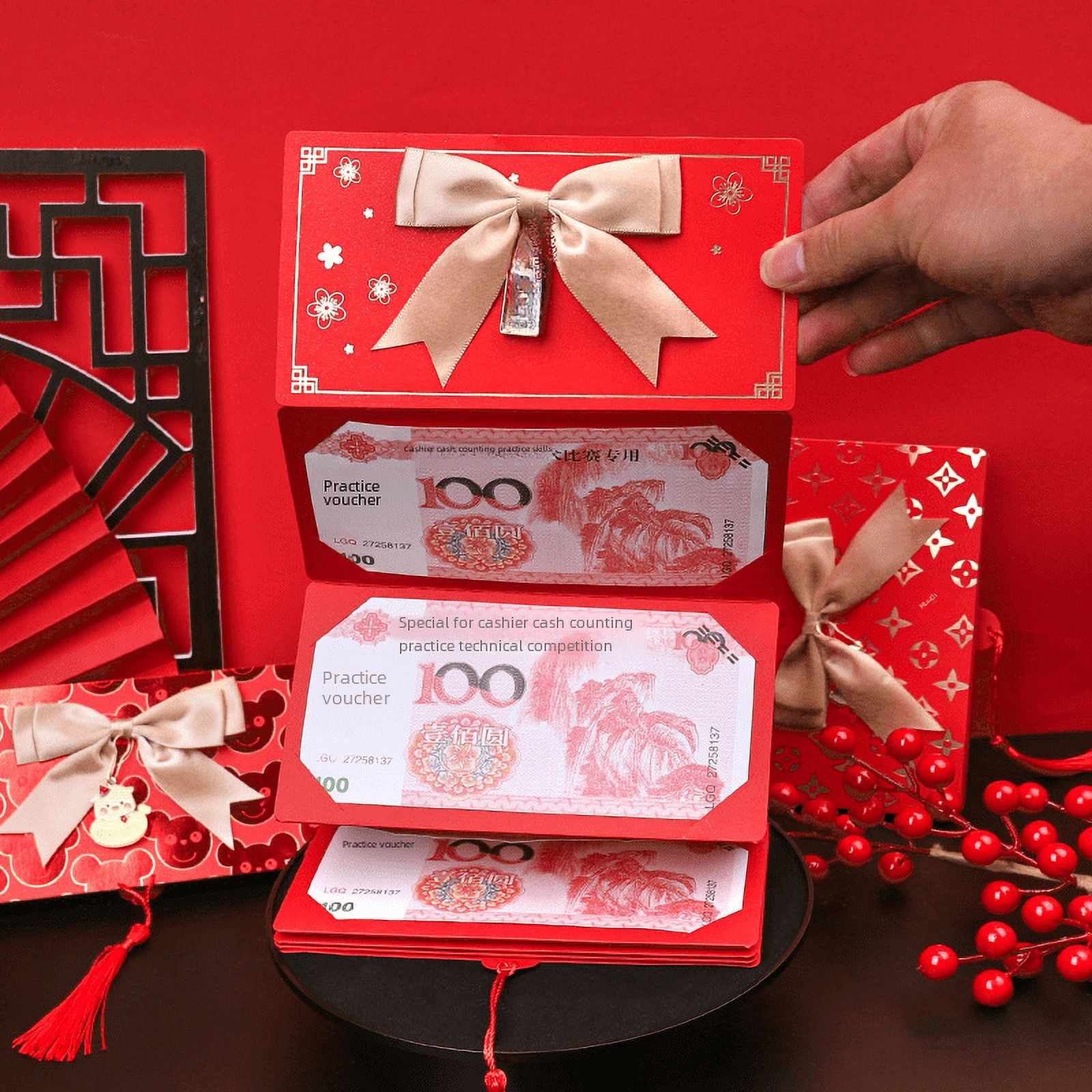 Wedding supplies folding red envelope bag lengthened holiday ...