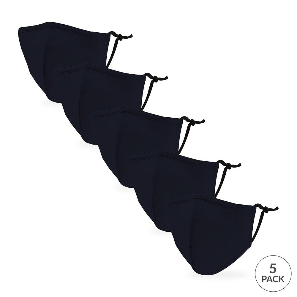 Weddingstar 5-Pack Kid's Reusable, Washable 3 Ply Cloth Face Masks With ...