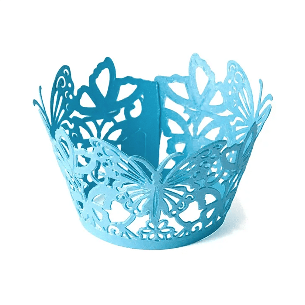 Weddingstar Beautiful Butterfly Filigree Paper Cupcake Wrappers (12 ...