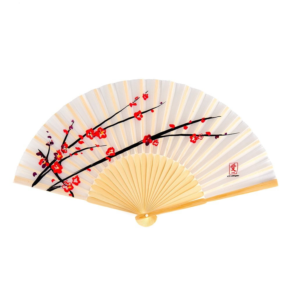Weddingstar Cherry Blossom Hand Fans - Set of 6 - Walmart.com