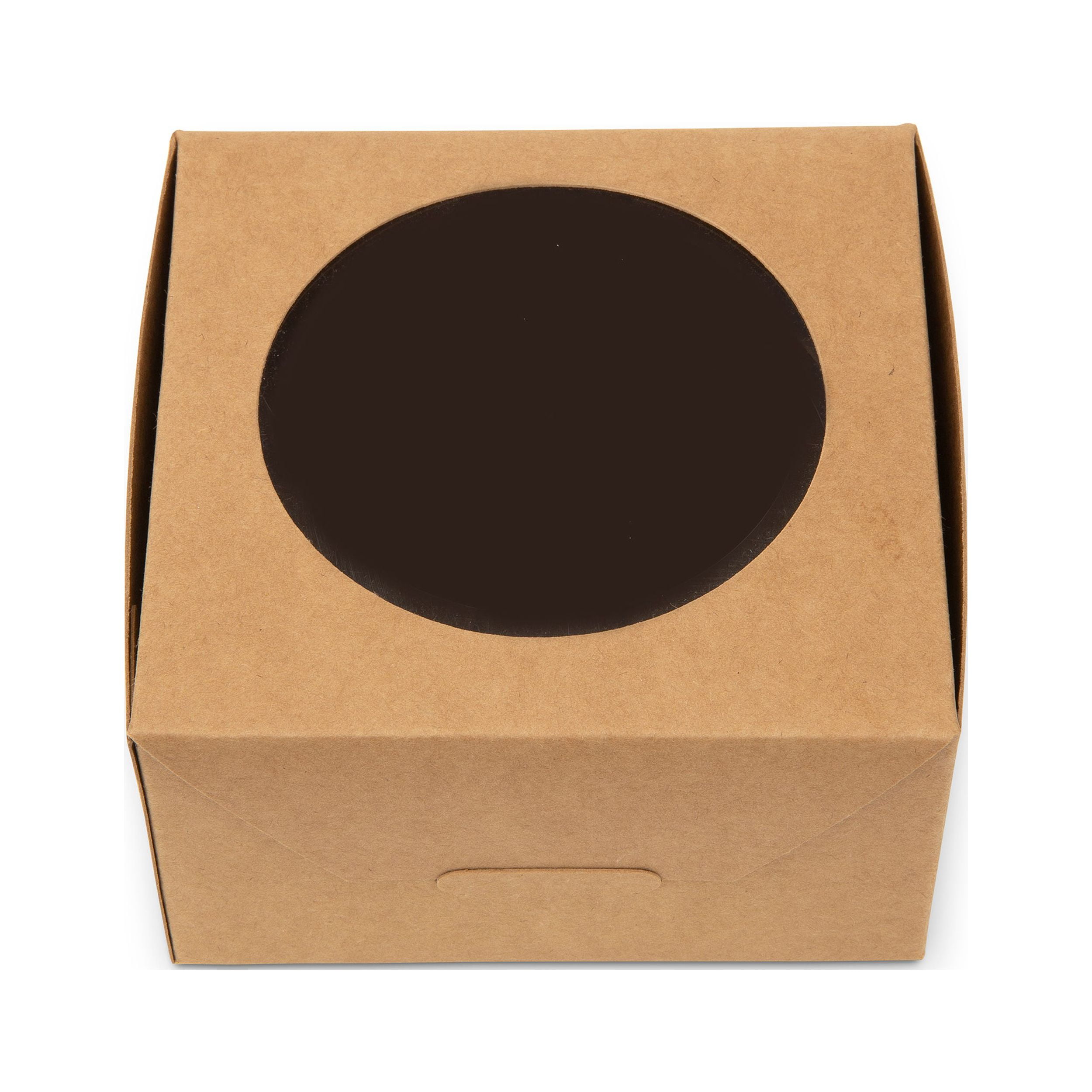 Weddingstar Kraft Small Paper Donut Gift Box with Clear Window ...