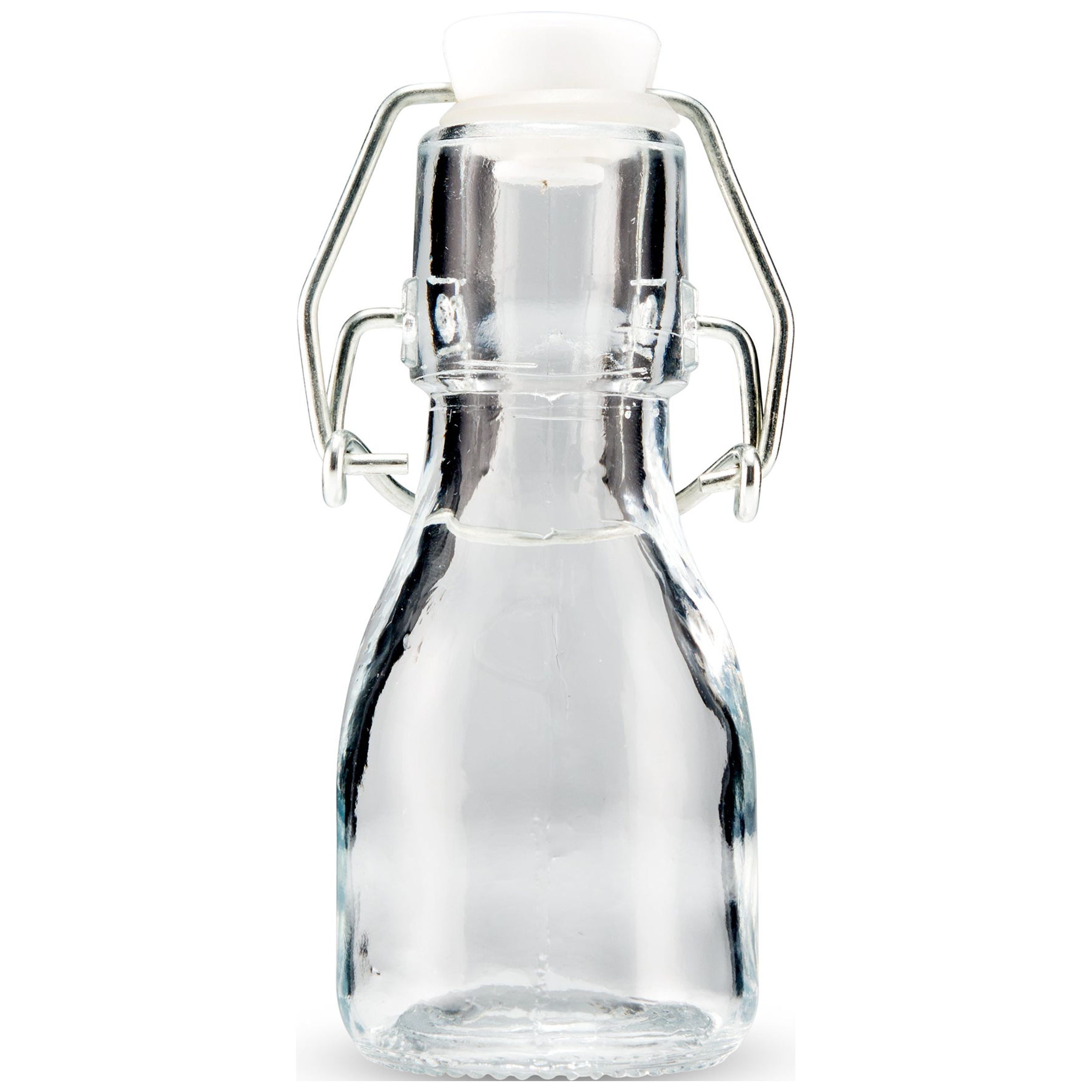 Weddingstar Mni 2 oz. Swing Top Glass Round Bottle - Set of 6 - Walmart.com